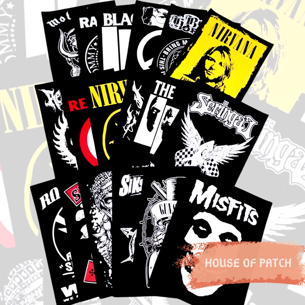 Jual BACKPATCH SABLON / BACKPATCH BAND / BACKPATCH / EMBLEM BESAR ...