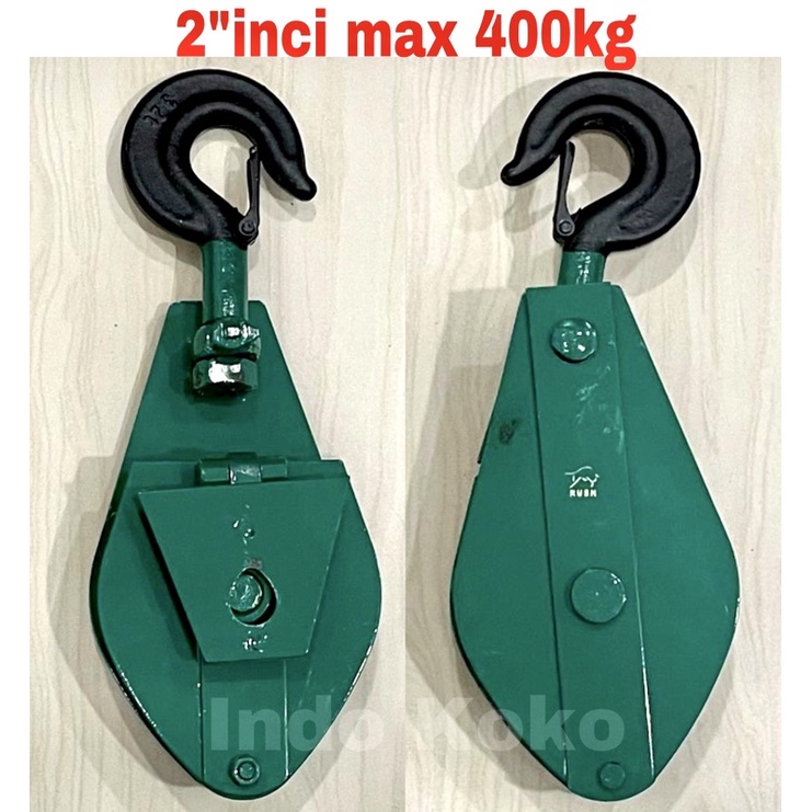 Jual Katrol 2"inci kapasitas 400kg Kerekan 2inci derek katerol 2 ...