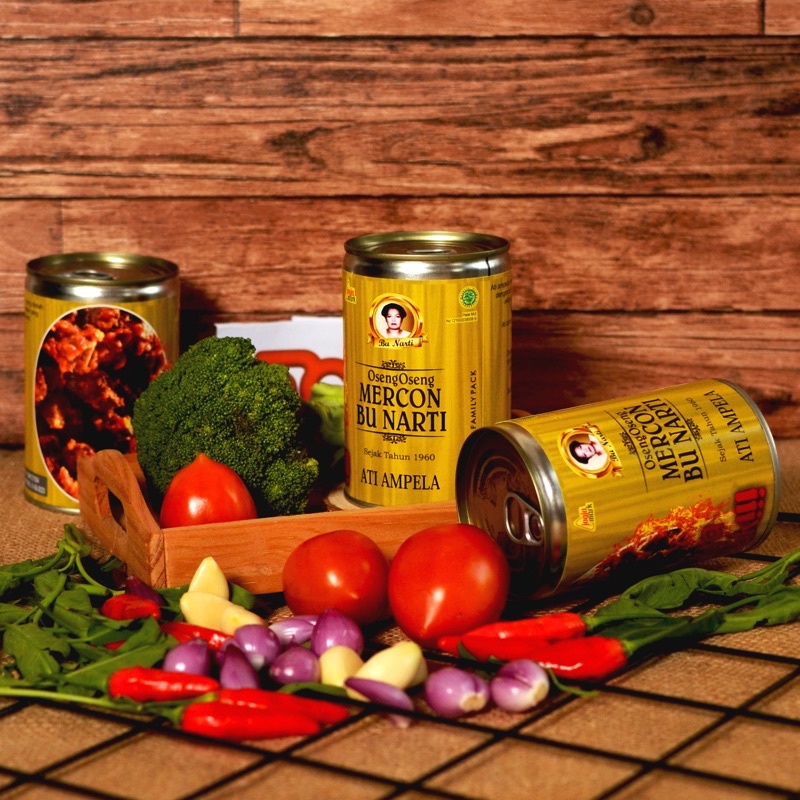 Jual Oseng Mercon Bu Narti Kaleng Asli Jogja (Free Bubblewrap dan ...