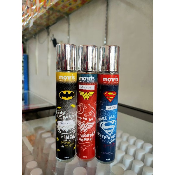 Jual MORRIS EDP edisi Batman,superman & wonder woman 50ml | Shopee ...
