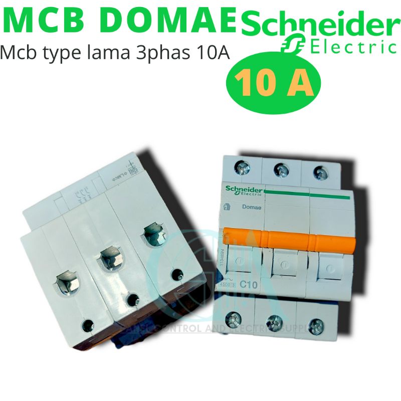 Jual Schneider Domae MCB 3P 10A 3 phase 10 Ampere pengaman stopkontak 4.5kw Mini Circuit Breaker ...