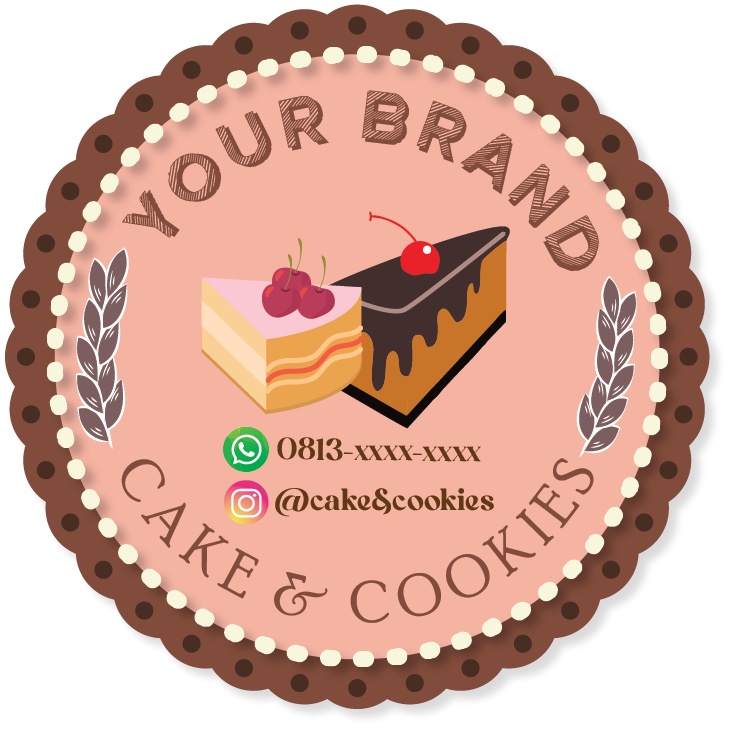Jual STIKER BULAT / STIKER KUE KERING / BAKERY / OLSHOP / STIKER LABEL ...