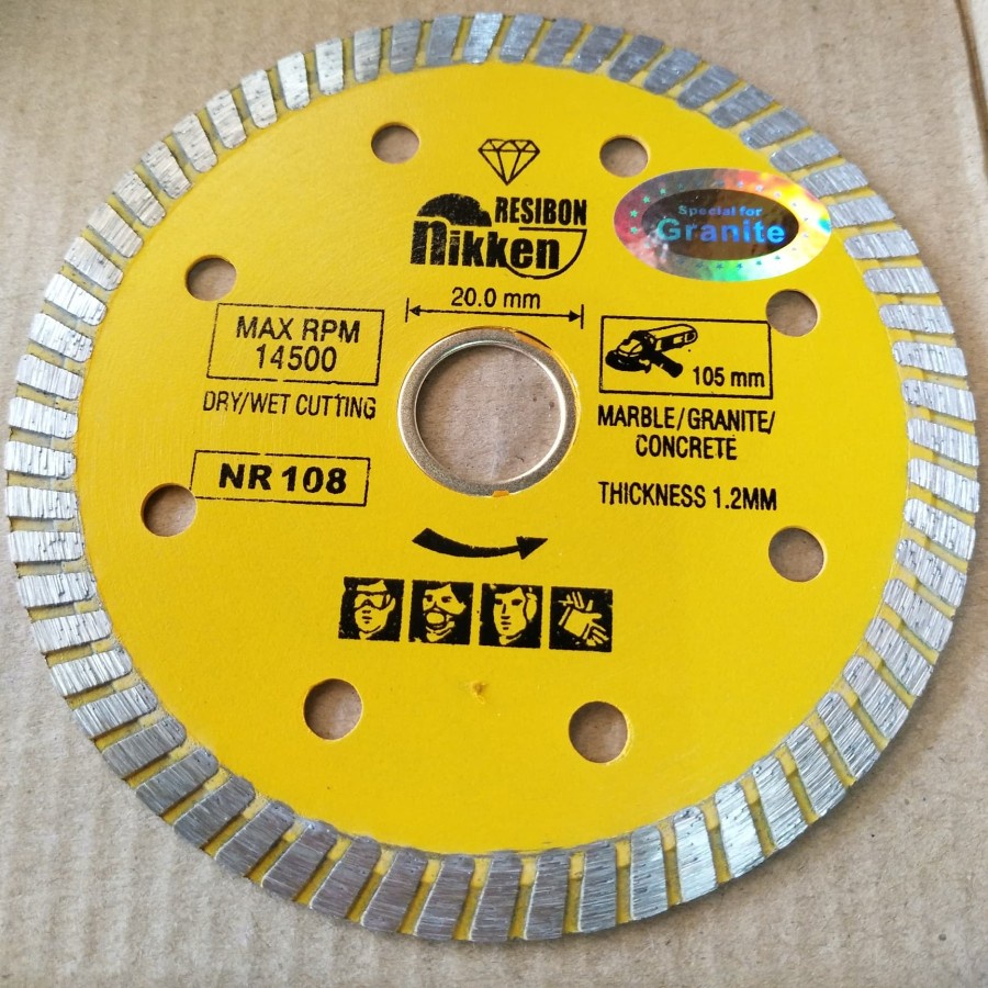 Jual Diamond Wheel TURBO NIKKEN RESIBON 4inch - Pisau Potong Keramik ...
