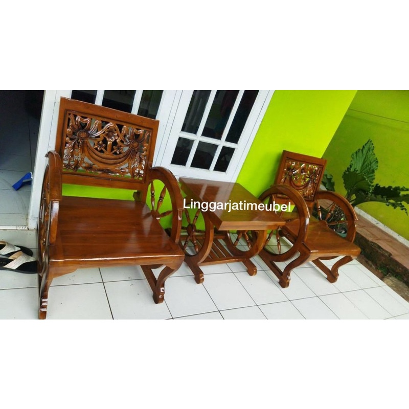 Jual Kursi Becak Roda Dokar Teras Jati | Shopee Indonesia