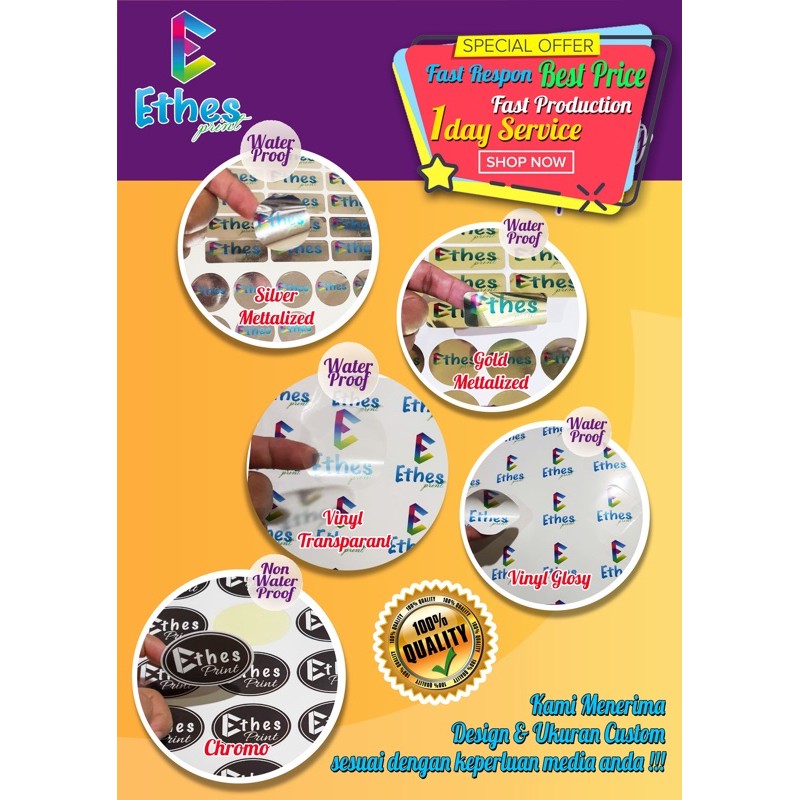 Jual Stiker Label A3 + ( Print + Cutting )label bulat toko Olshop ... Jual Stiker Label A3 + ( Print + Cutting )label bulat toko Olshop ...