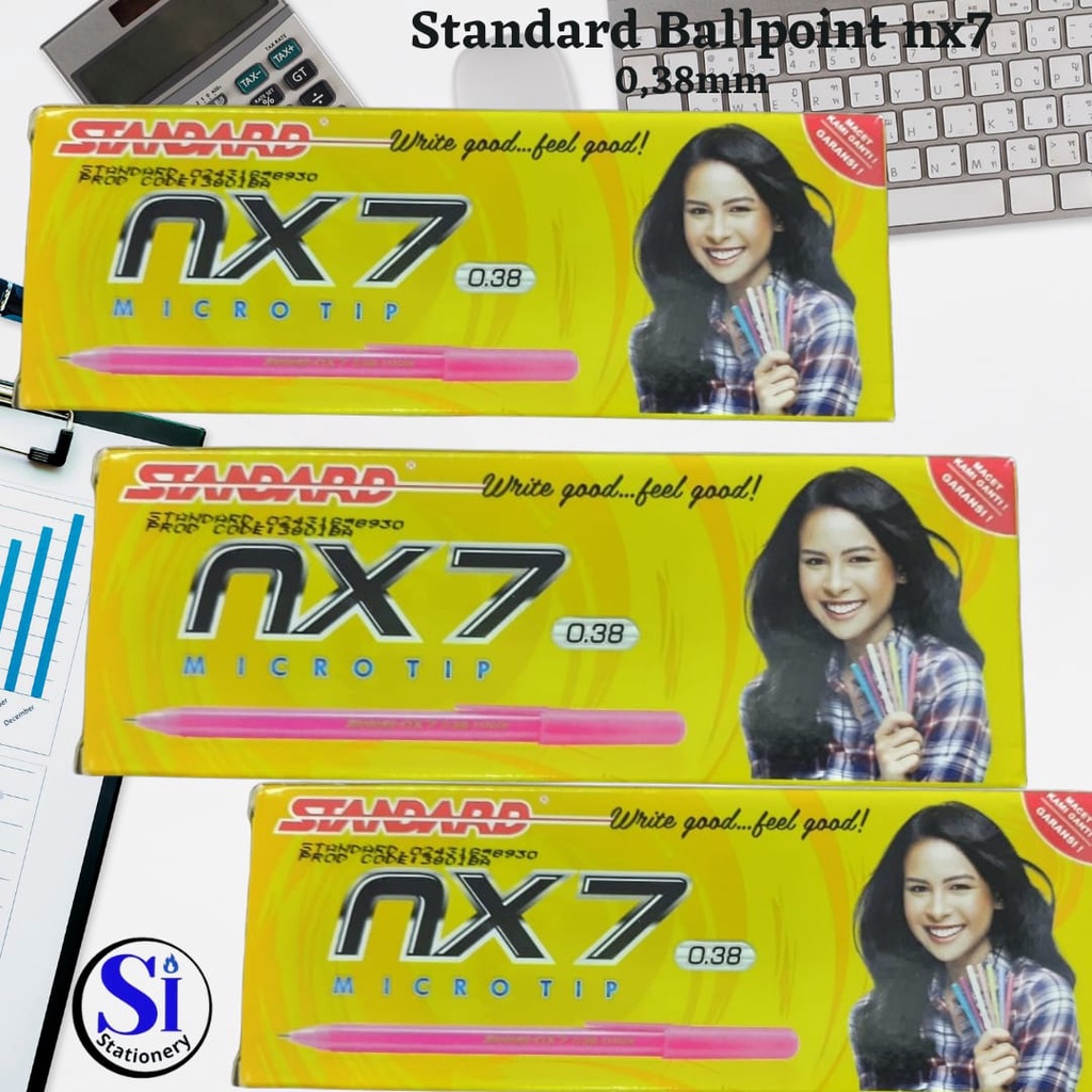 Jual Pulpen Standard NX7 0.38mm Asli/Standard Pen NX7 0.38 Original | Shopee Indonesia