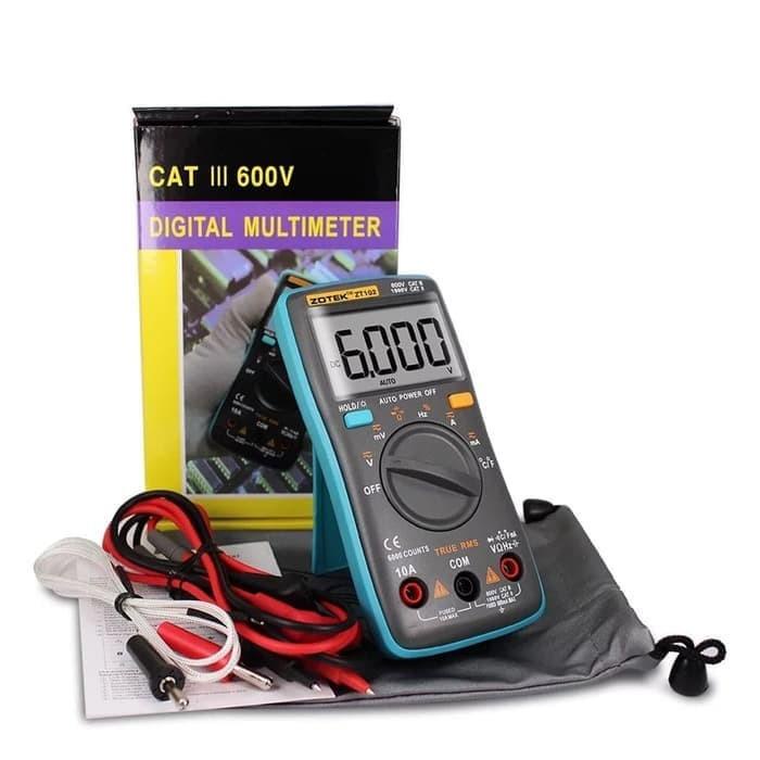 Jual Measuring Digital Multimeter Zotek Zt102 Catiii Auto Range ...