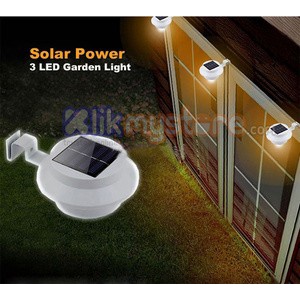 Jual Lampu Pagar Solar / LED Fence Light Outdoor Garden | Shopee Indonesia