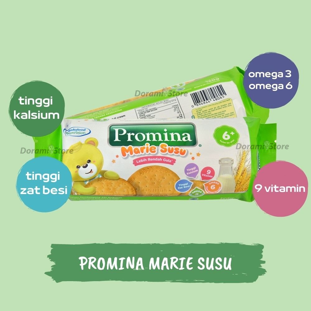 Jual Promina Biskuit Marie Susu 150gr / Biskuit Cemilan Sehat Bayi ...