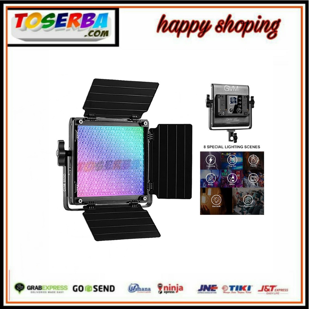 Jual GVM 850D RGB Hight Beam Bi-Color & Hight Power 40W LED Video Light ...
