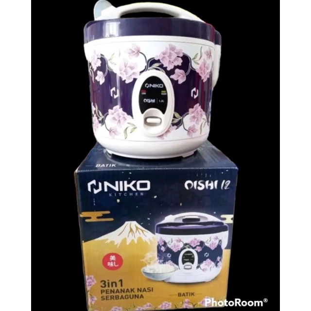 Jual MAGICOM NIKO OISHI - GOHAN BATIK 1,2L - RICE COOKER NIKO MAGIC COM ...