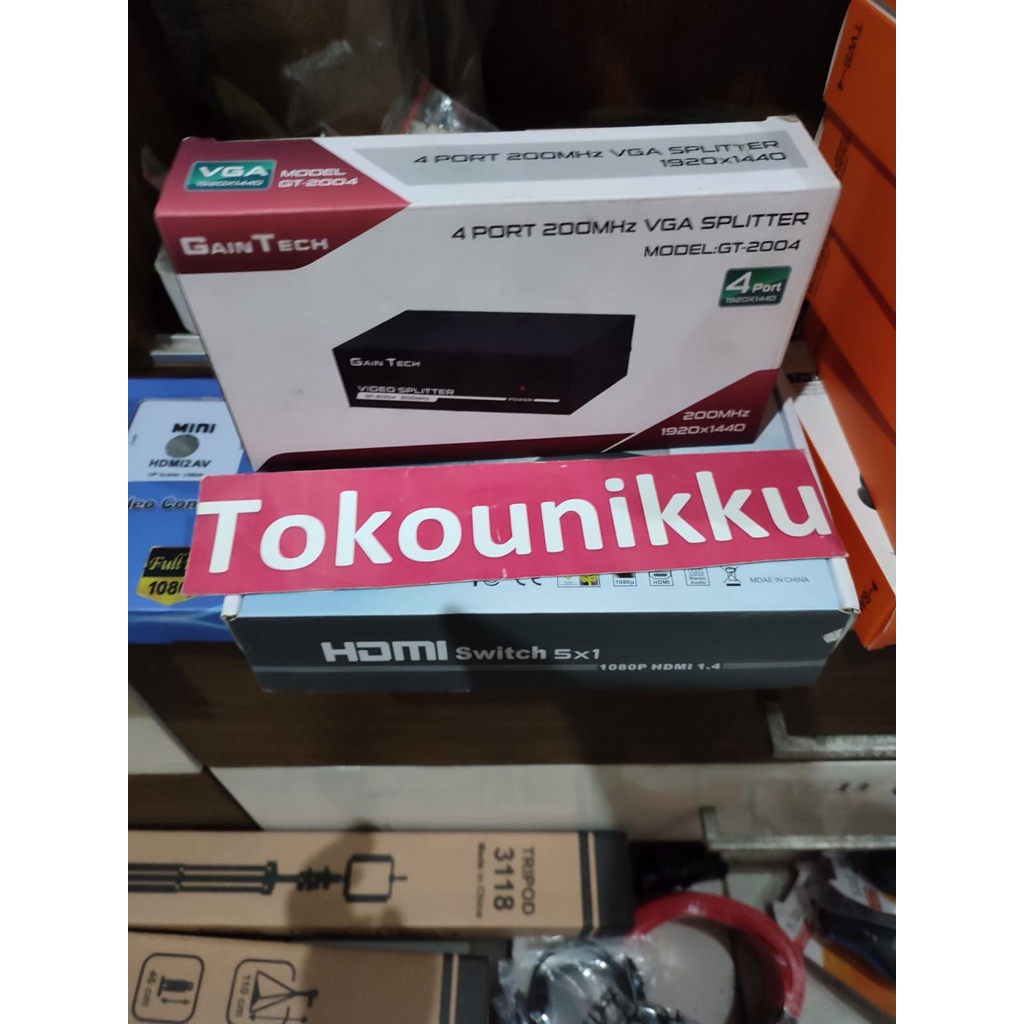 Jual VGA Splitter 1-4 Gain Tech terbaru (Original Gaintech) | Shopee ...