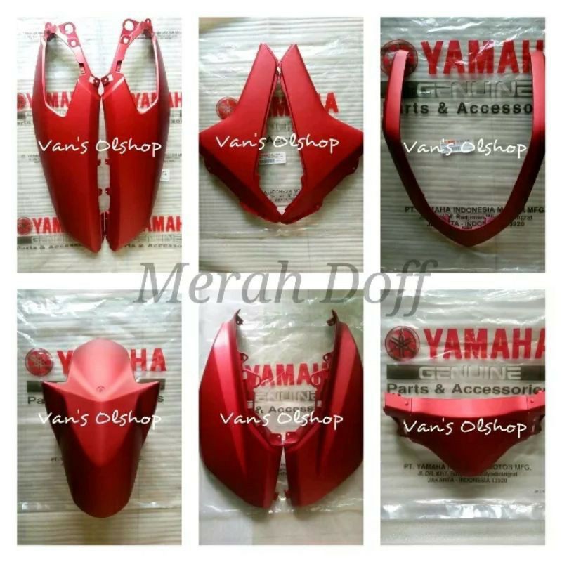 Jual PAKET BODY HALUS FULL SET NMAX 2015-2019 ORIGINAL YGP Merah doff ...