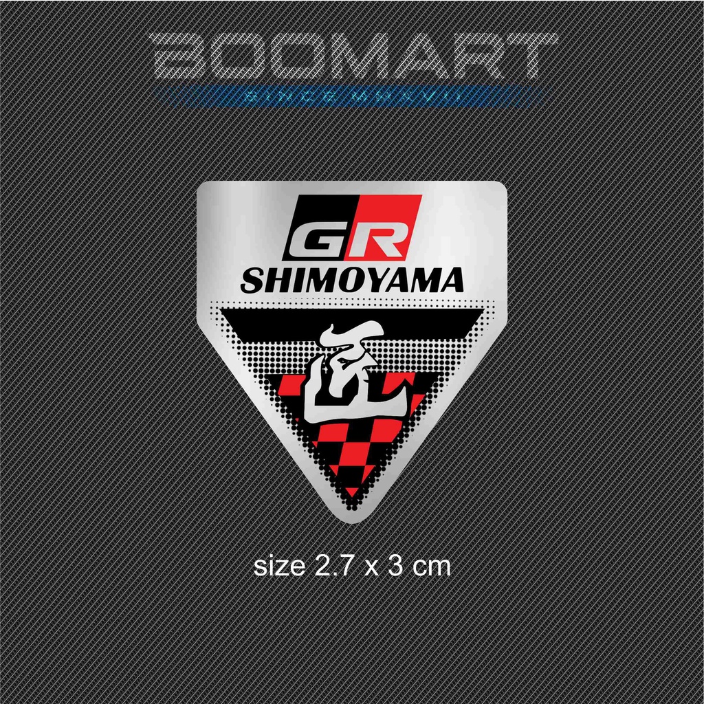 Jual EMBLEM GR SHIMOYAMA GAZOO RACING STICKER TIMBUL | Shopee Indonesia