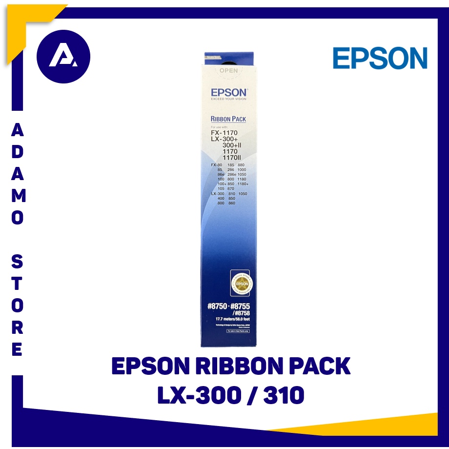 Jual Refill Pita Epson Ribbon Pack LX-300 LX-310 Original (8750 8755 ...