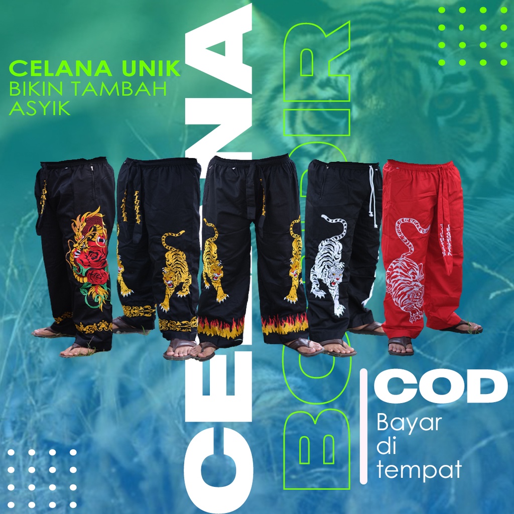 Jual celana pakaian silat bela diri cowok pria laki-laki komprang ...