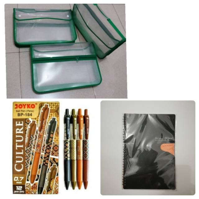 Jual Paket seminar/seminar kit/tas zipper folio/note book a5/pulpen ...