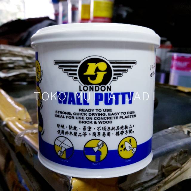 Jual Dempul RJ London 1 kg tembok kayu / wall putty plamir serbaguna ...