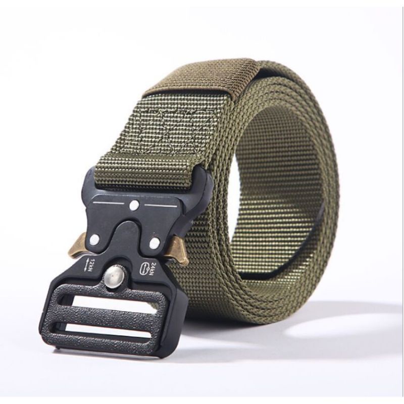 Jual Ikat Pinggang Pria Tactical Black Hawk Military Nylon Canvas Kepala Besi Sabuk Kanvas ...