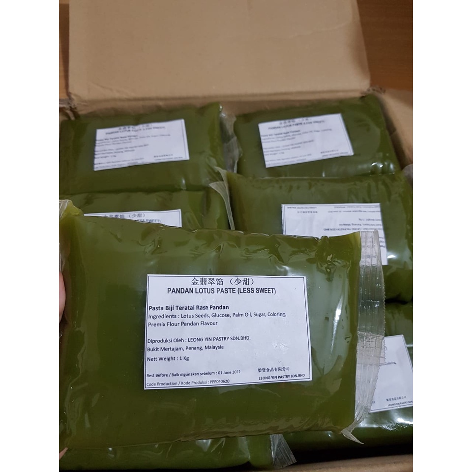 Jual Isian Kue Bulan Mooncake Pao Lien Lian Yong Pandan Lotus Paste 1KG ...