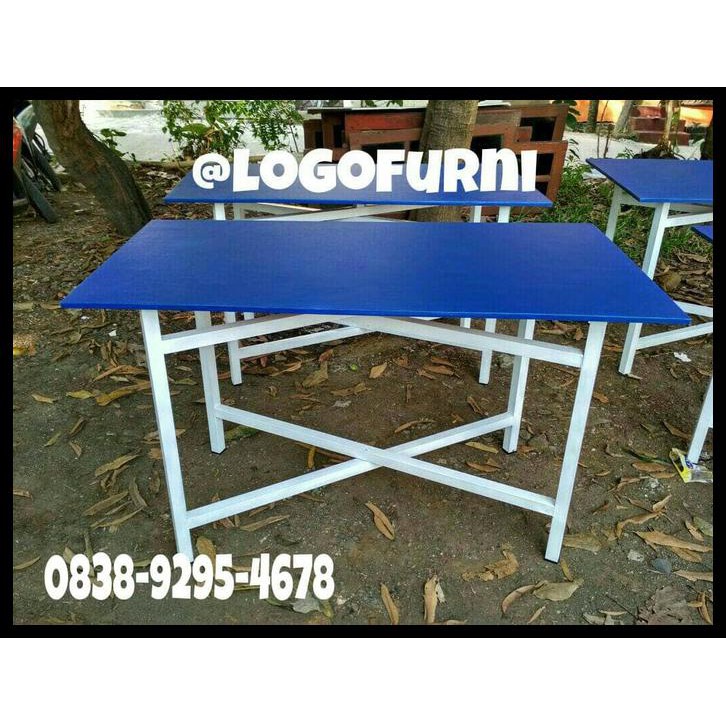 Jual LIMITED EDITION Meja Lipat Serbaguna Ukuran 120x60x70 - Biru ...