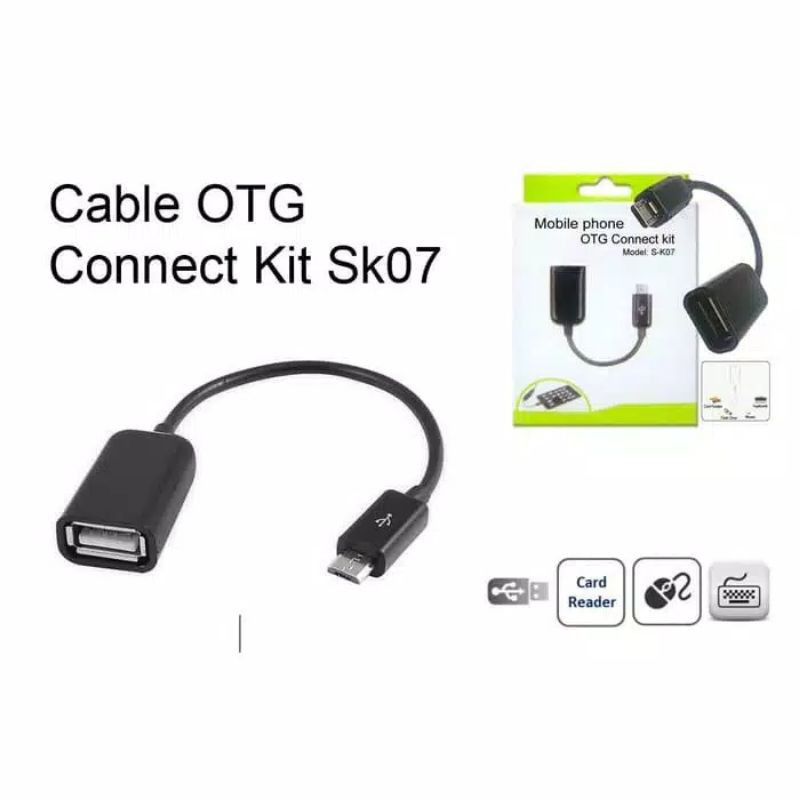 Jual Kabel OTG sambungan Flashdisk / OTG kabel flashdisk micro | Shopee ...