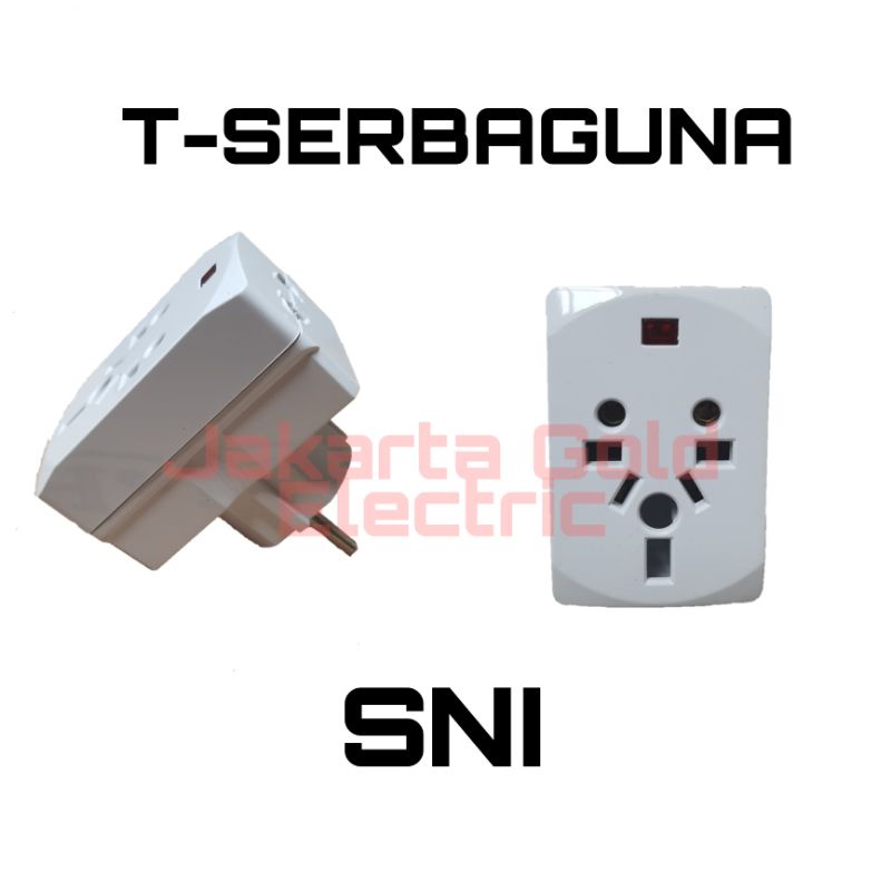 Jual Colokan T serbaguna universal SNI T multi serba guna | Shopee ...