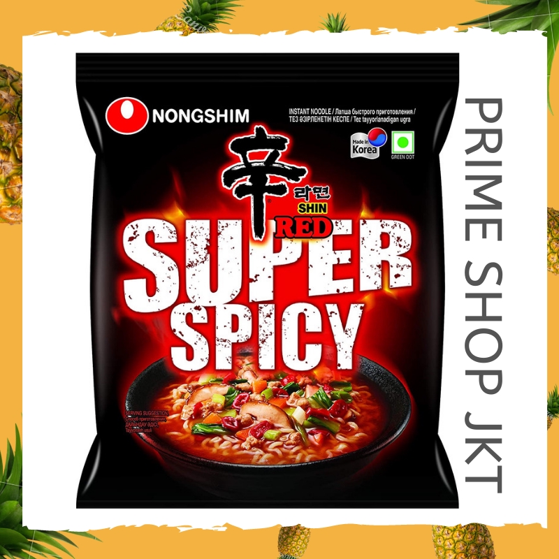Jual Nongshim Shin Red Super Spicy / Shin Ramyun Super Spicy 120gr ...