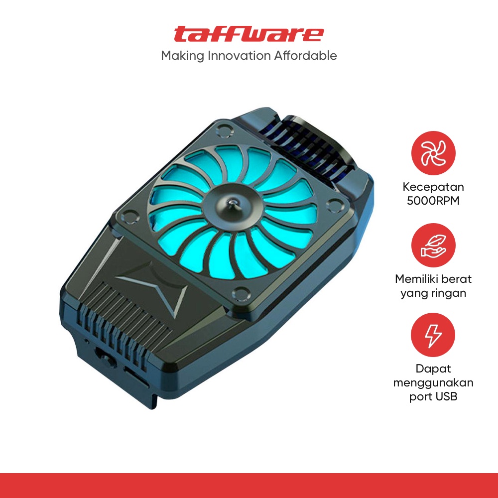 Jual TaffGO Smartphone Cooling Fan Kipas Pendingin Radiator Heat Sink ...