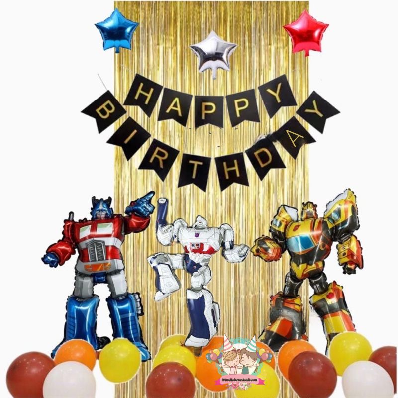 Jual WINDBLOWN BALON ULANG TAHUN ANAK COWO TEMA ROBOT TRANSFORMER ...