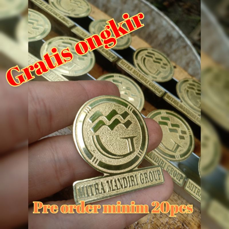 Jual pin custom kuningan doff bercak custom 20pcs | Shopee Indonesia
