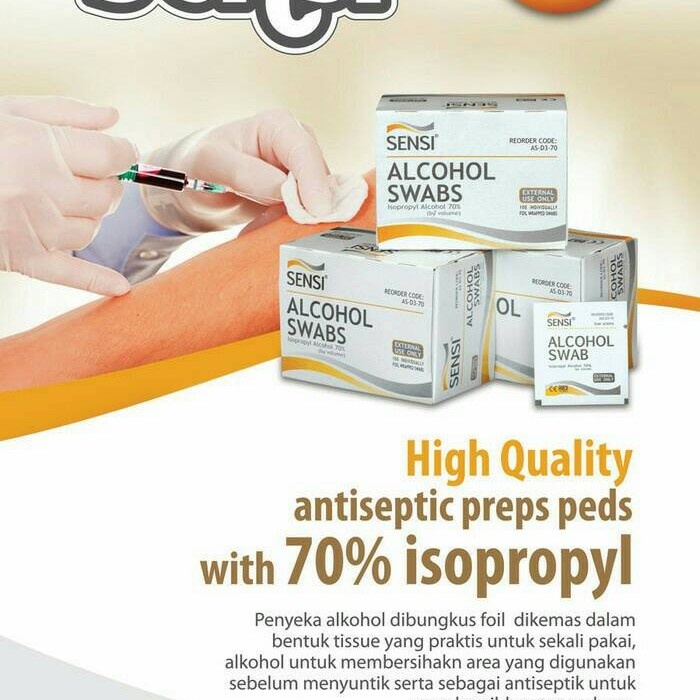 Jual Tisu Alkohol / Alkohol Pad / Alcohol Swab / Sensi | Shopee Indonesia