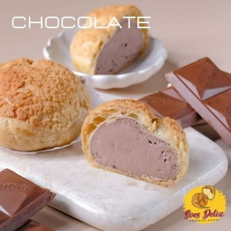 Jual KUE SUS SOES DELIZ CHOUX CREAM PUFF ISI 10 PCS | Shopee Indonesia
