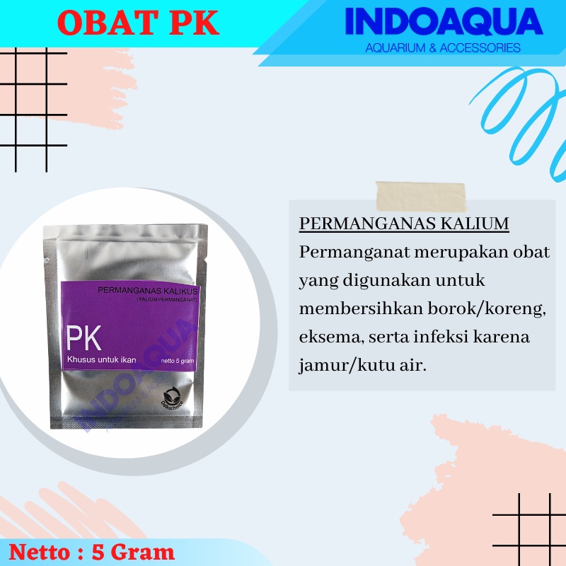 Jual PK Khusus Ikan Hias PK Obat Ikan Koi Kalium Permanganat Original 5 ...