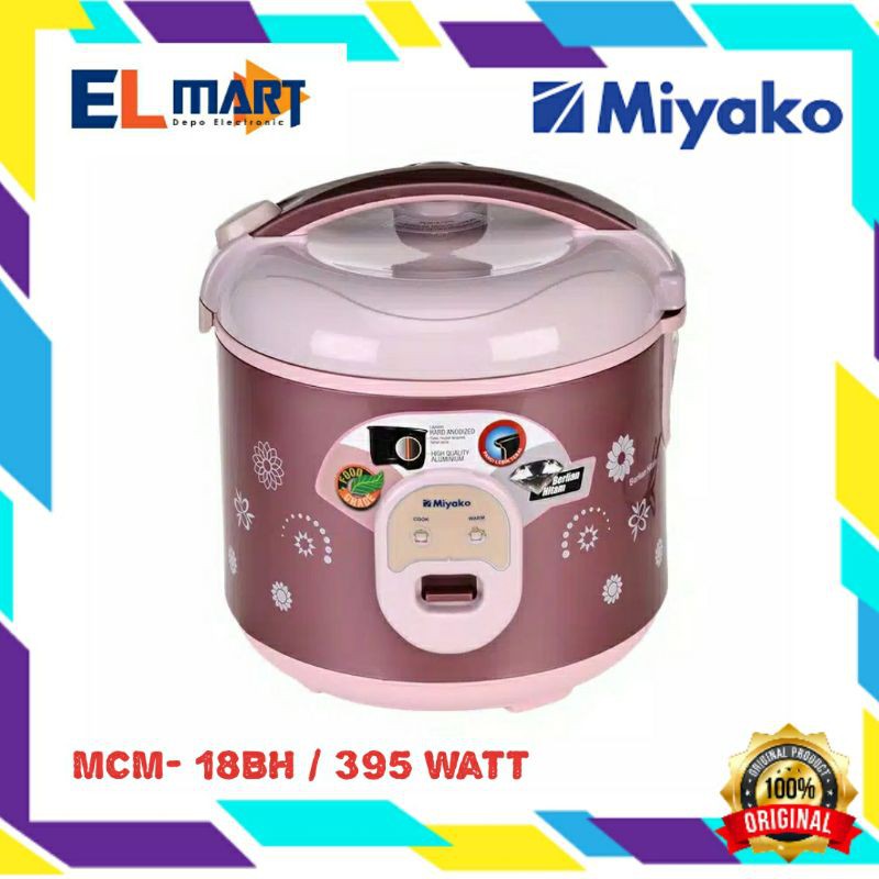 Jual Magic Com Miyako 3in1 1,8 Liter MCM 18BH -18 BH - MCM18BH Rice ...