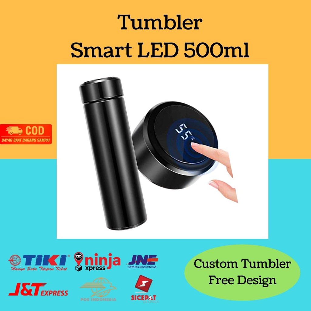 Jual Tumbler Smart LED Botol Minum Stainless Steel 500ml | Shopee Indonesia
