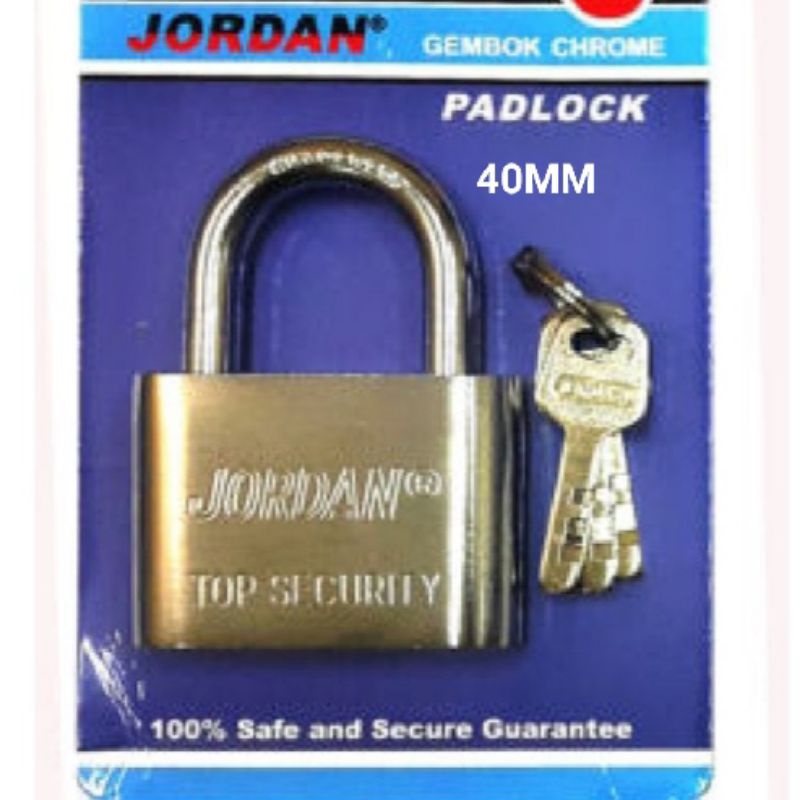 Jual GEMBOK 40MM L/PENDEK JORDAN BEST QUALITY | Shopee Indonesia