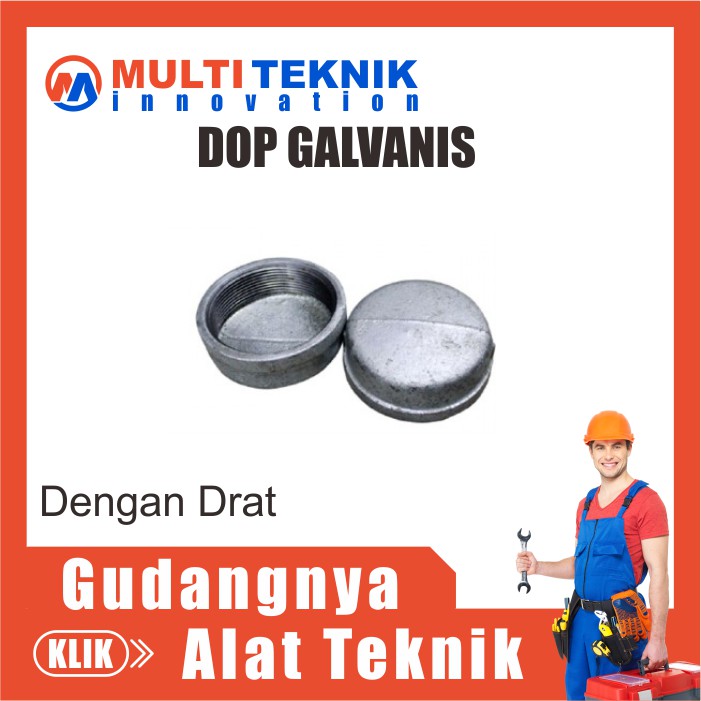 Jual Dop Pipa Galvanis Besi Drat Berbagai Ukuran MT490 | Shopee Indonesia