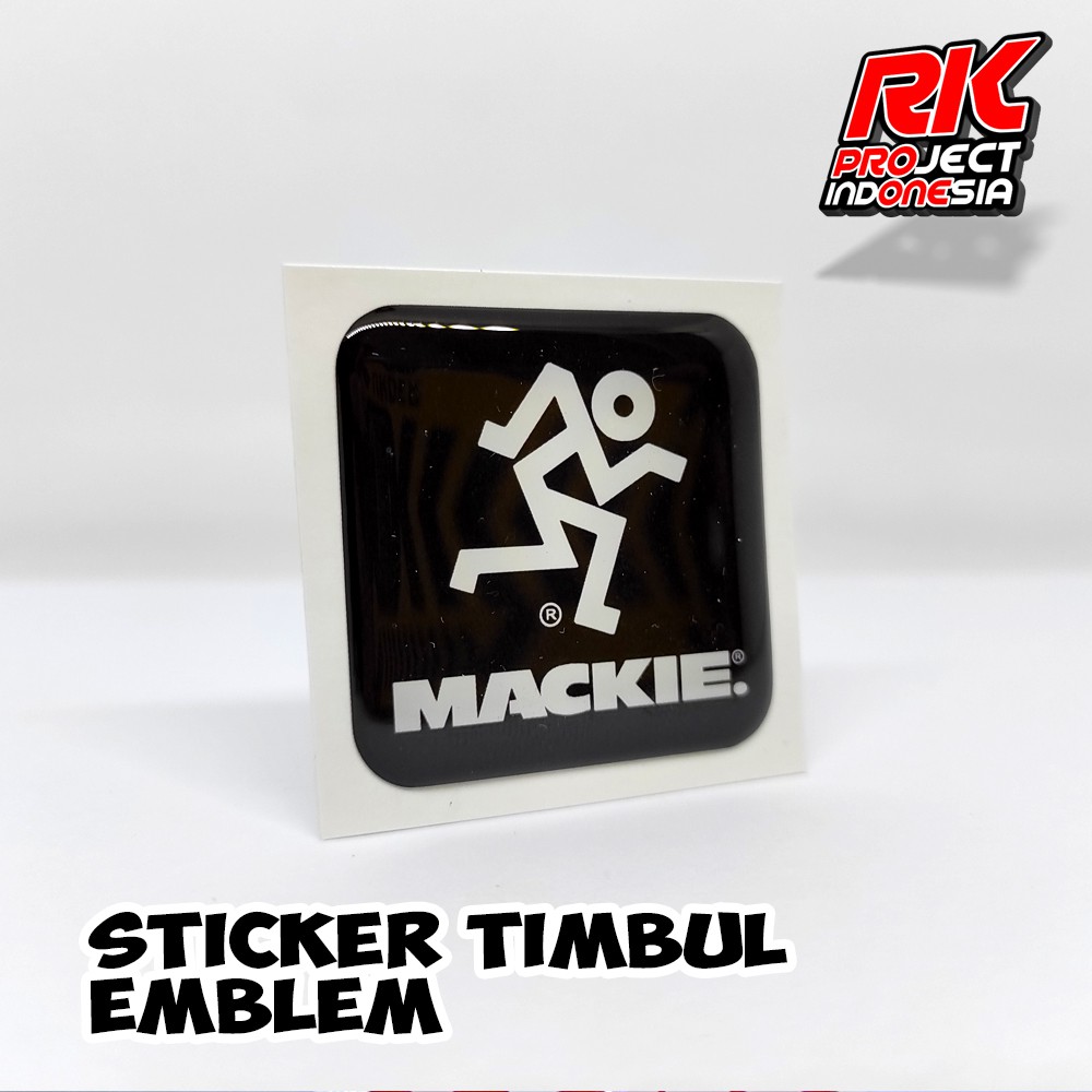 Jual MACKIE Sticker Timbul Emblem Resin Lentur | Shopee Indonesia