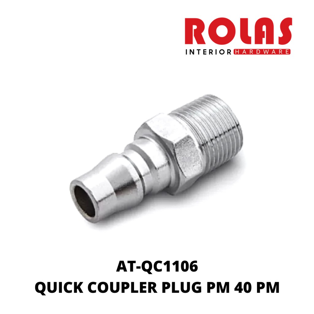 Jual TEKIRO QUICK COUPLER PLUG PM 40 PM AT-QC1106 / AIR QUICK COUPLER PLUG 40 PM | Shopee Indonesia