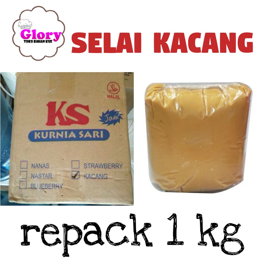 Jual selai kacang kiloan repack 1kg/selai roti bakar | Shopee Indonesia