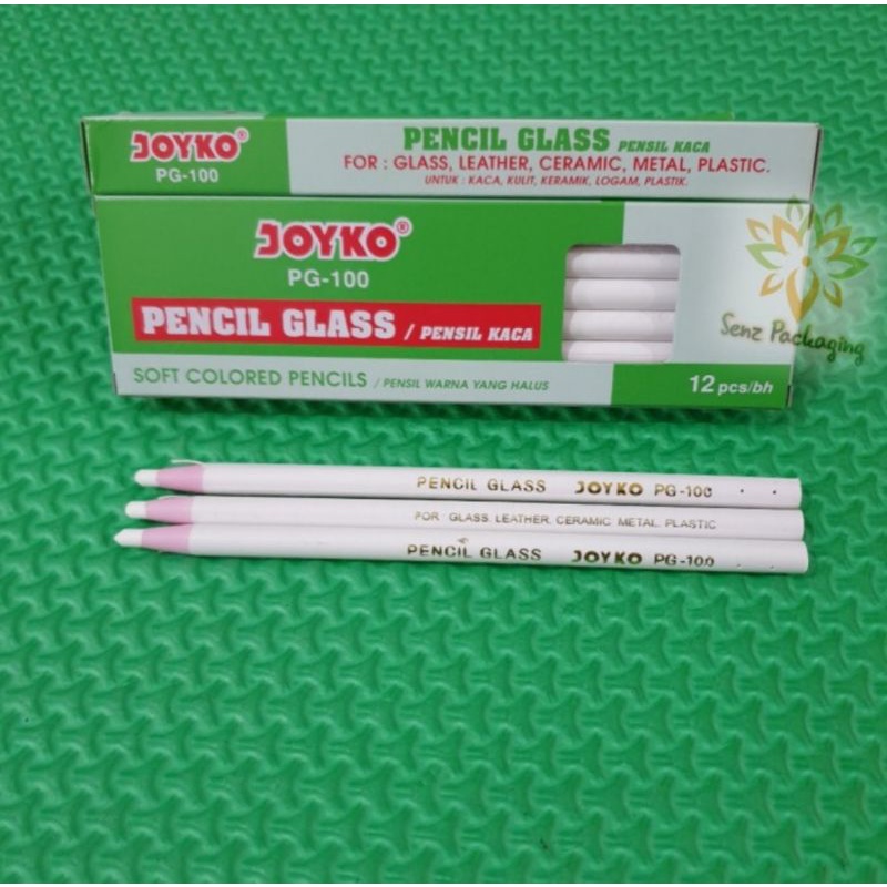 Jual pensil glass joyko PG100,pensil kaca putih,pencil kaca joyko putih ...