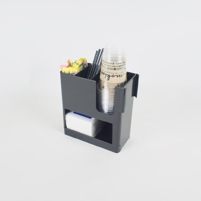 Jual Cup Condiment Tissue Box Bar Caddy Jinde ABS Rak Tissue Gelas ...