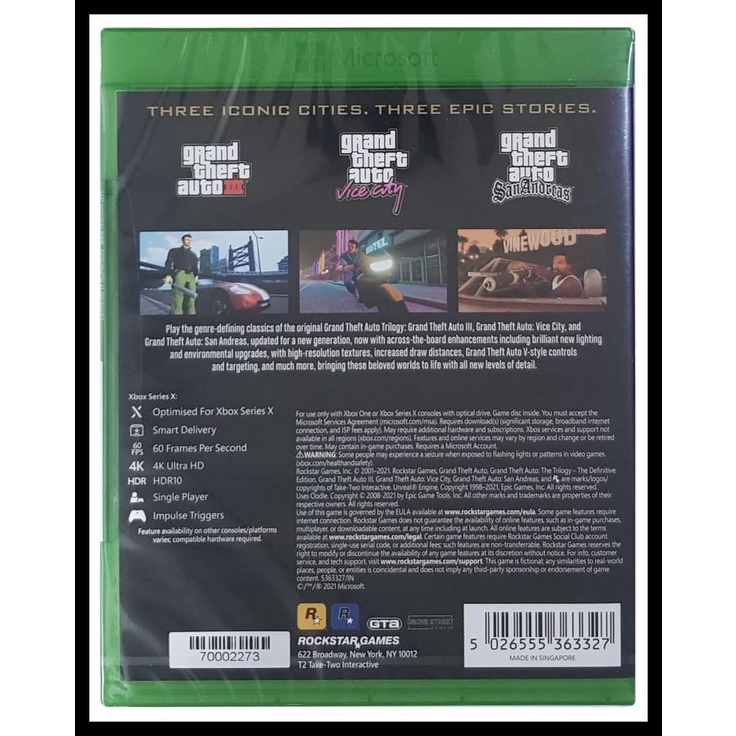 Jual TERBARUU!! XBox One Grand Theft Auto The Trilogy The Definitive ...