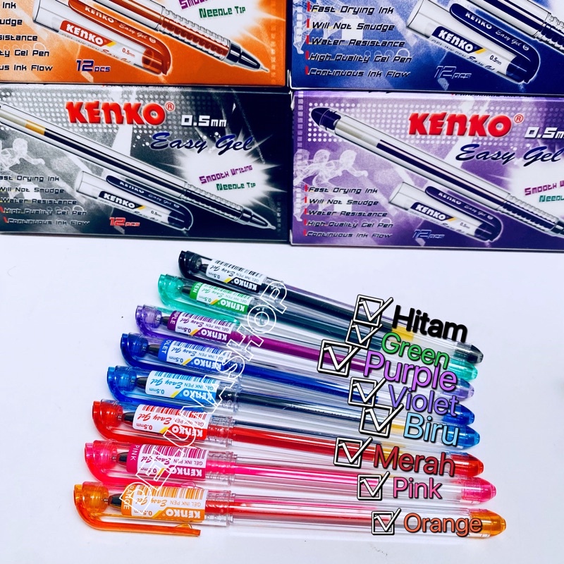Jual Pulpen Kenko Easy Gel 0,5mm (1 pcs) | Shopee Indonesia