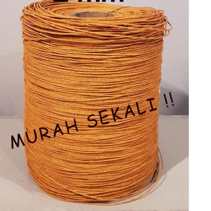 Jual tali kertas 2mm coklat samson kraft untuk industri paperbag ...
