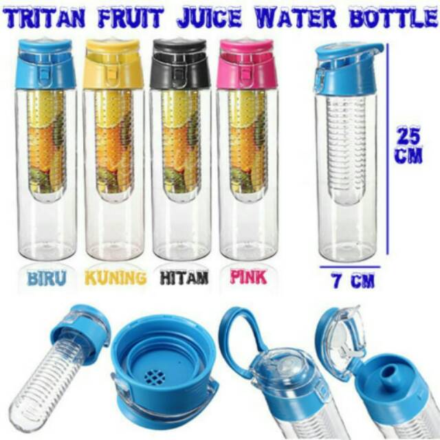 Jual Botol Air Minum TRITAN 700 Ml #D085 GEN 2 Infused Fruit Juice ...