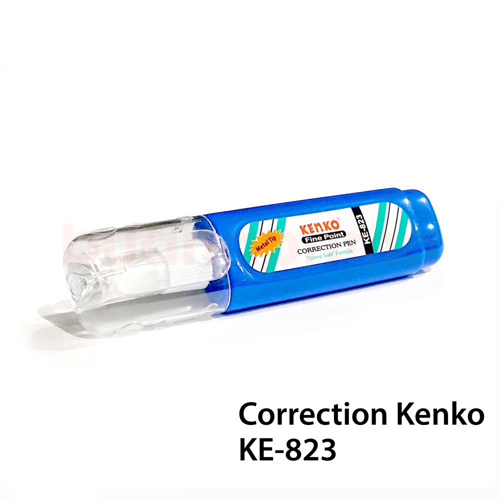 Jual Correction Fluid Kenko KE-823 Biru Tip X Ex Metal Tip Cair Tipex | Shopee Indonesia