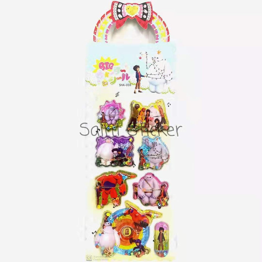 Jual Stiker Air Bubble Sticker Timbul Anak 3D Karakter Disney Big Hero ...