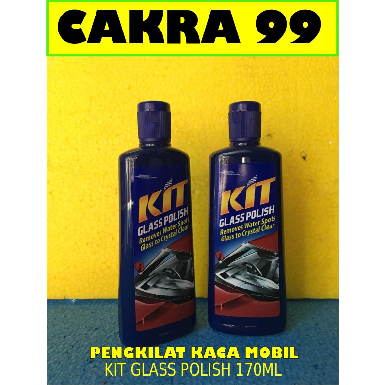 Jual KIT Glass Polish Cairan Pembersih Kaca Mobil 170ml poles kaca ...